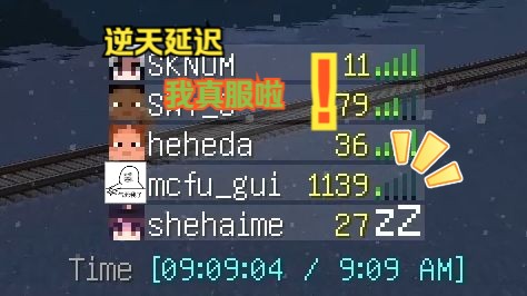 【我的世界】逆天延迟,玩个服务器卡死了!