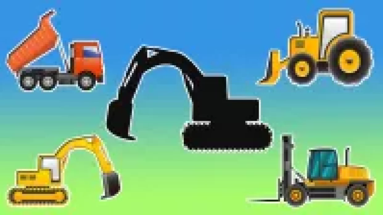 媛媛识交通工具 第67集 农场里的车车 认识挖掘机等6种交通工具