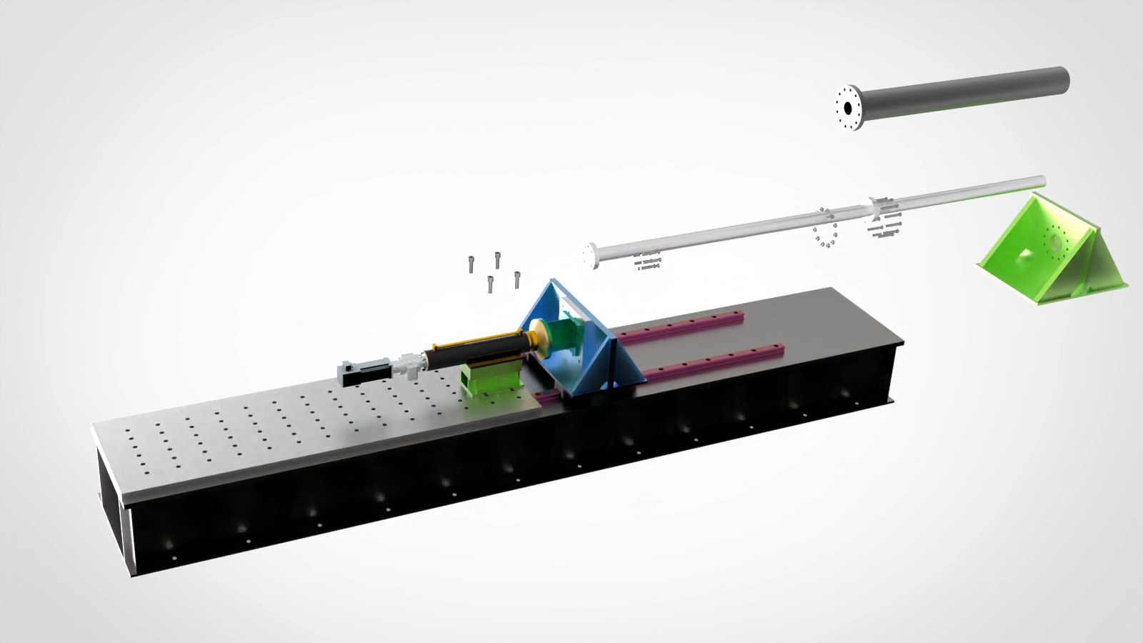 电动缸加载试验台动画