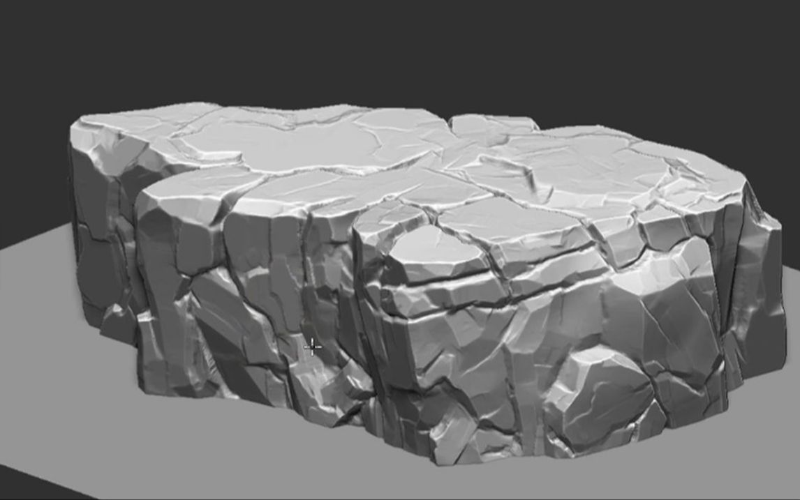 【ZBrush】场景模型师必须会的山石雕刻!从入门到精通次时代山石...