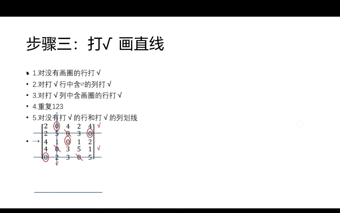 匈牙利法-指派问题求解