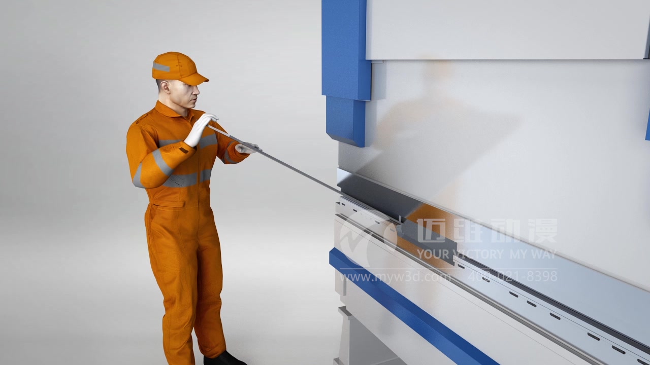 广告牌生产过程,生产工艺三维动画
