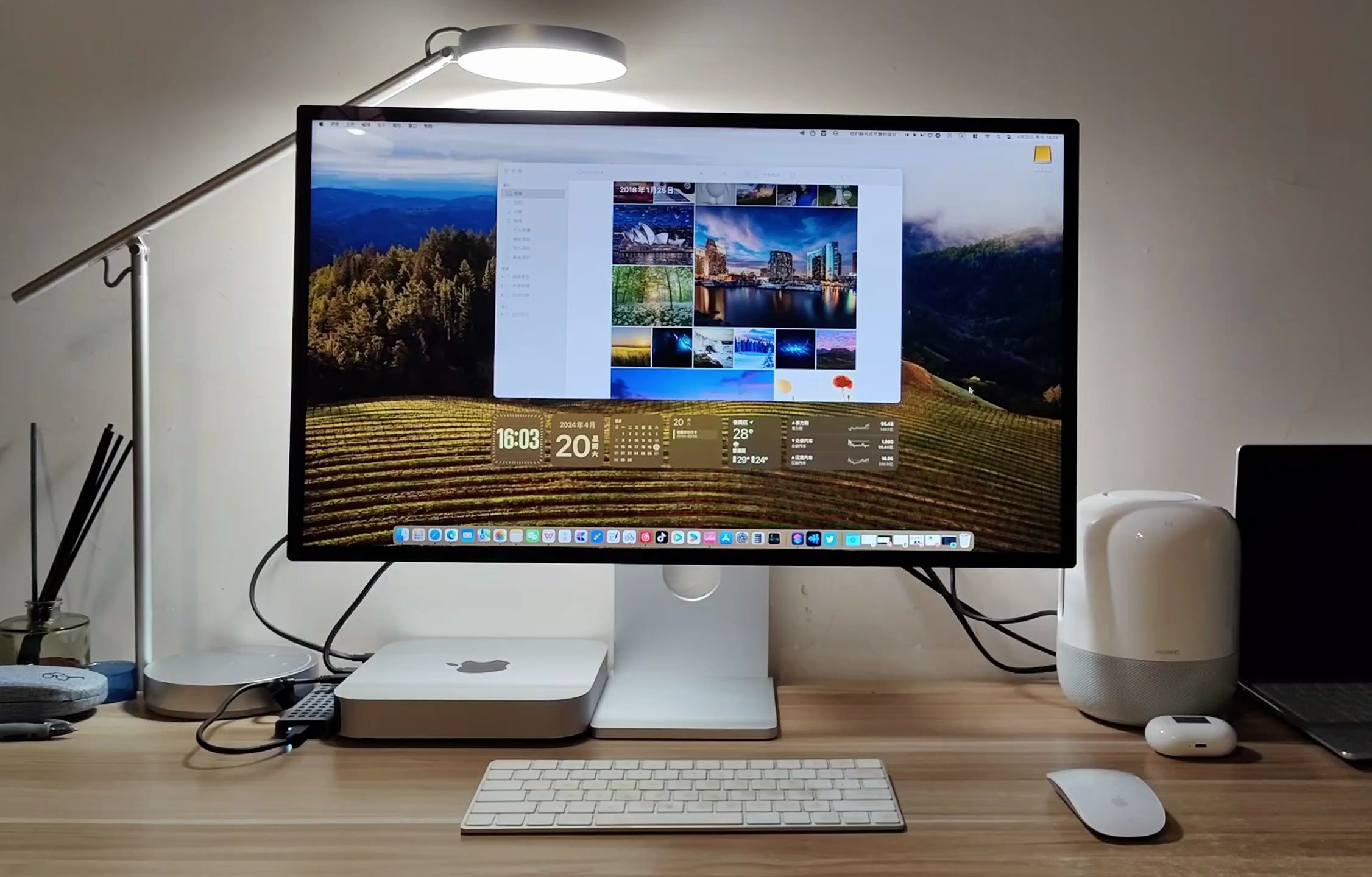 将imac 24寸高配 换成mac mini 钙版+27寸 4K 144HZ高刷显示器,效果...