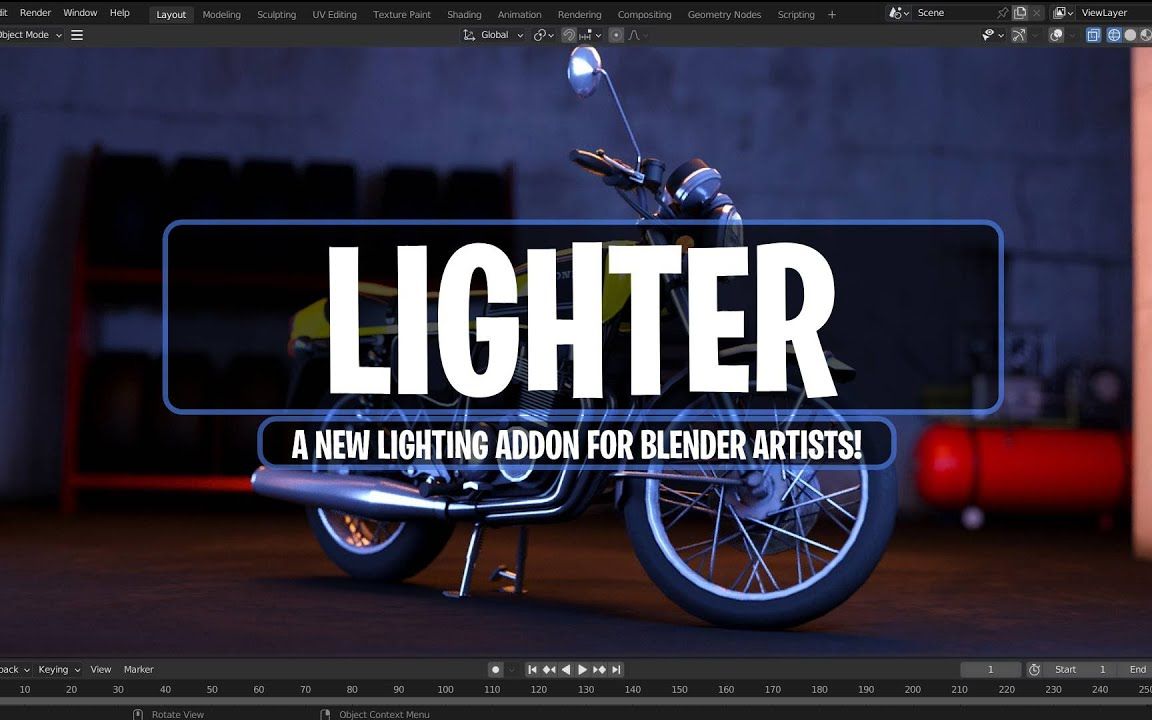 【人工翻译字幕】Lighter - 新的Blender灯光创建器!