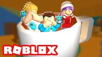 小飞象解说✘Roblox捉迷藏模拟器爆笑客厅躲猫猫! 变身魔法雪怪大...