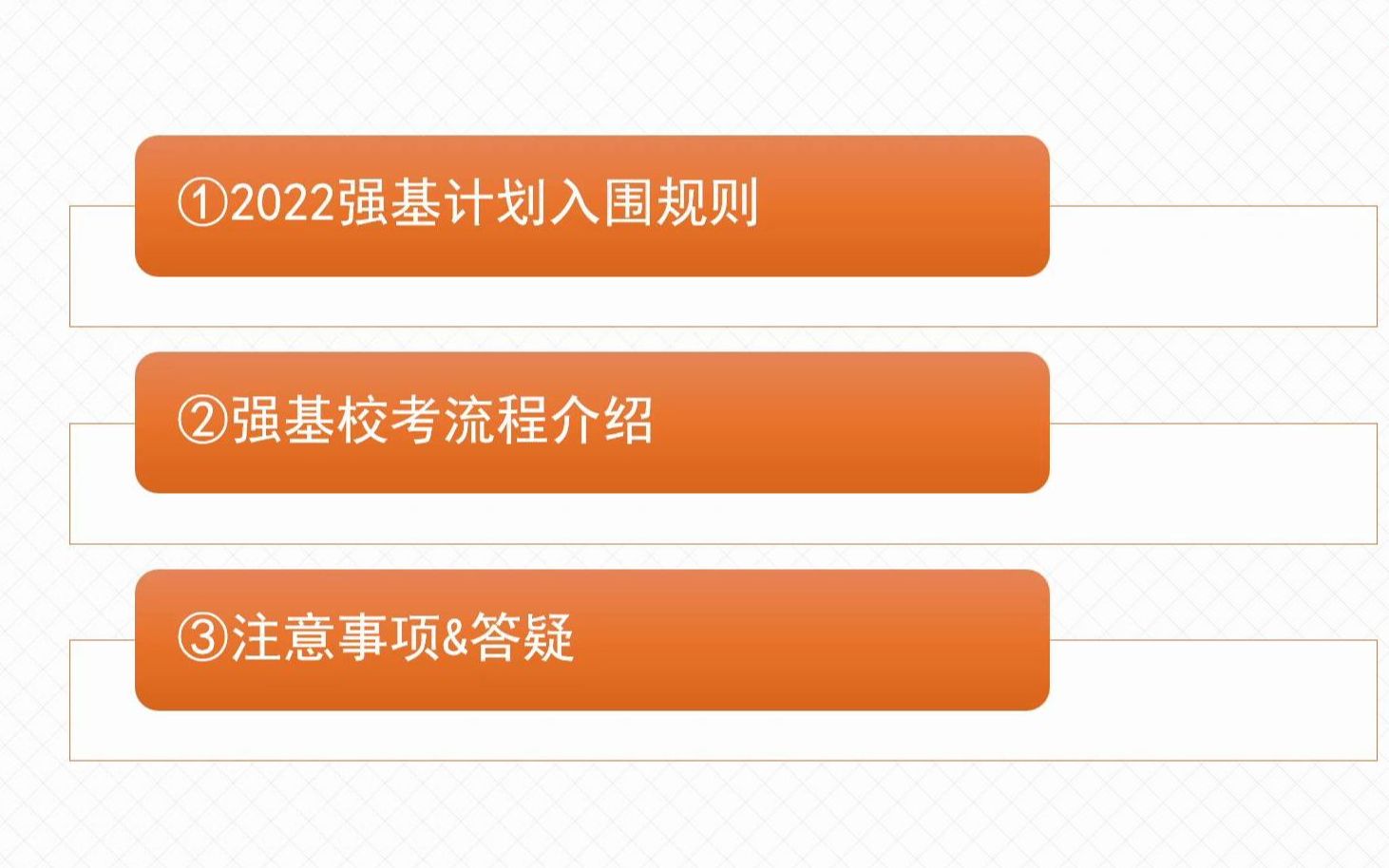 2022年强基计划校考介绍:入围规则、校考流程、校考注意事项
