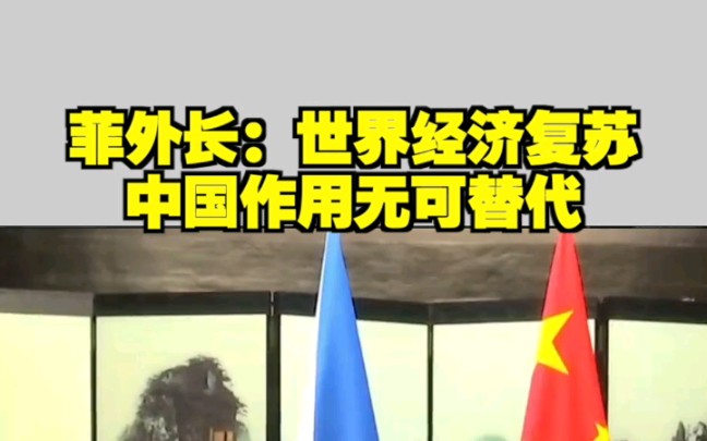 菲外长:世界经济复苏中国作用无可替代