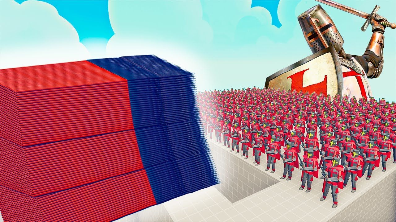 100x十字军 + 1x巨人 vs 3x神_哔哩哔哩bilibili_全面战争模拟器