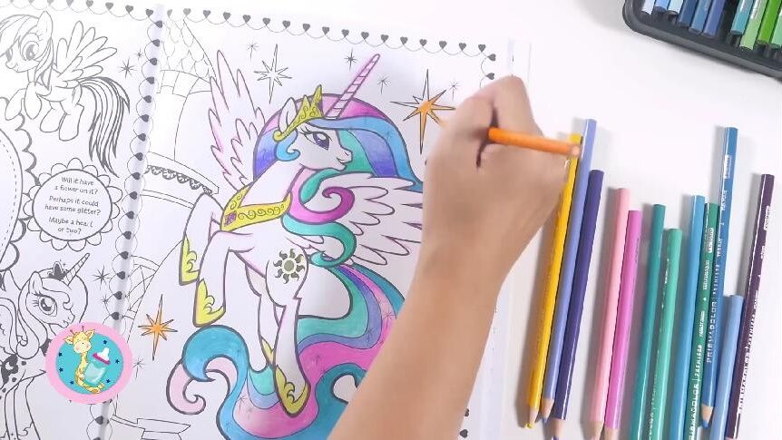 小马宝莉宇宙公主绘画涂色 怎么涂出渐变色呢?