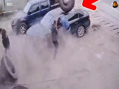 轮胎爆炸!