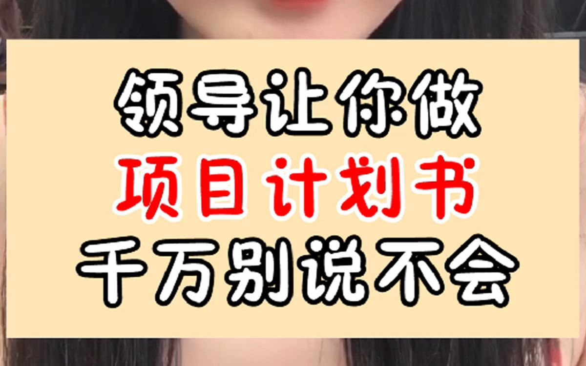 领导让你做项目计划书千万别说不会,来找我给你安排!