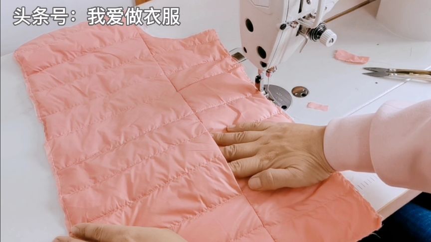 羽绒服口袋的制作方法，制作超简单，怎么做都会平整不起皱