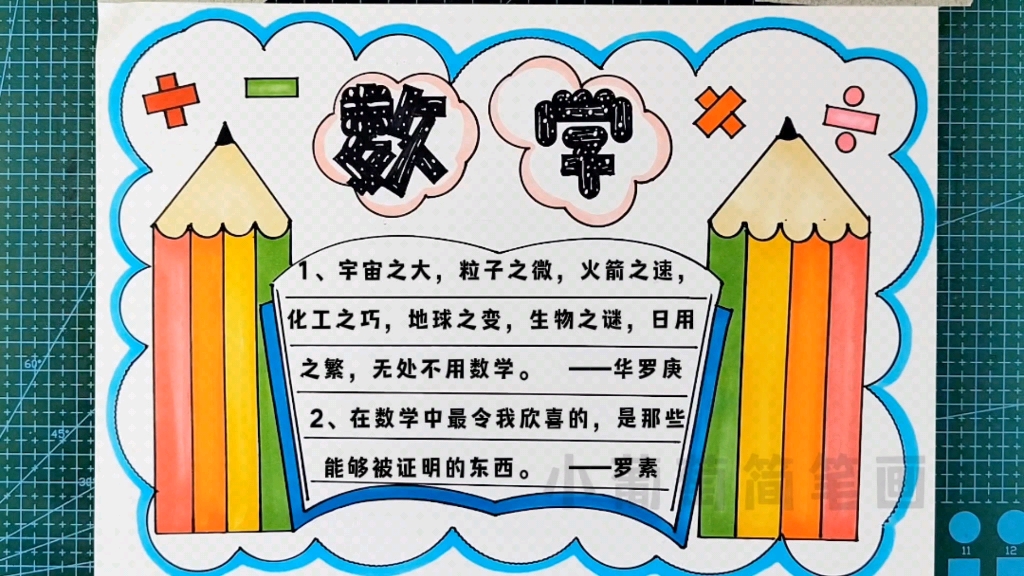 数学手抄报/数学小报/我爱数学手抄报/小学数学手抄报