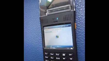 无线pda手持终端带打印和扫描条码模块
