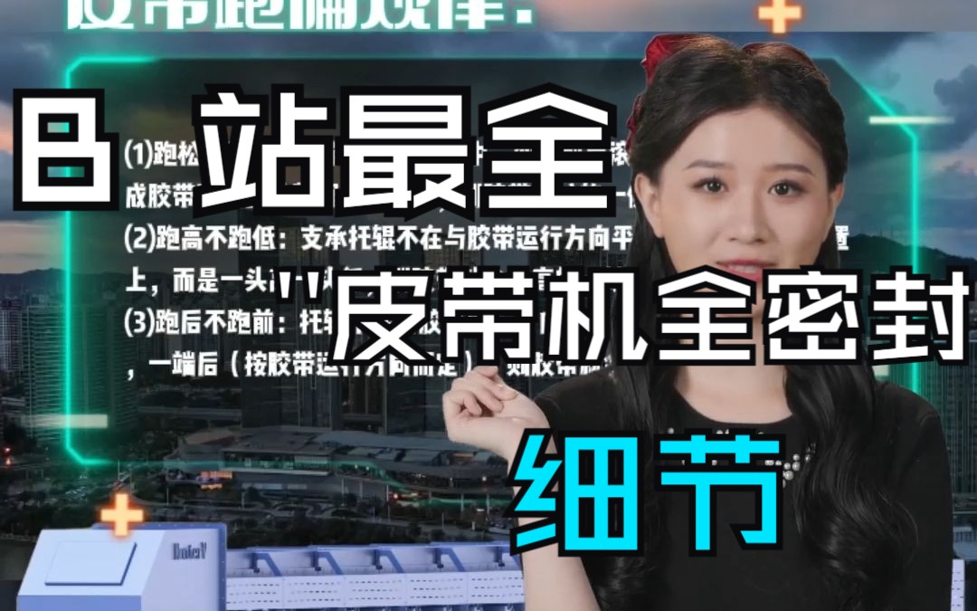 全网最全皮带机密封细节