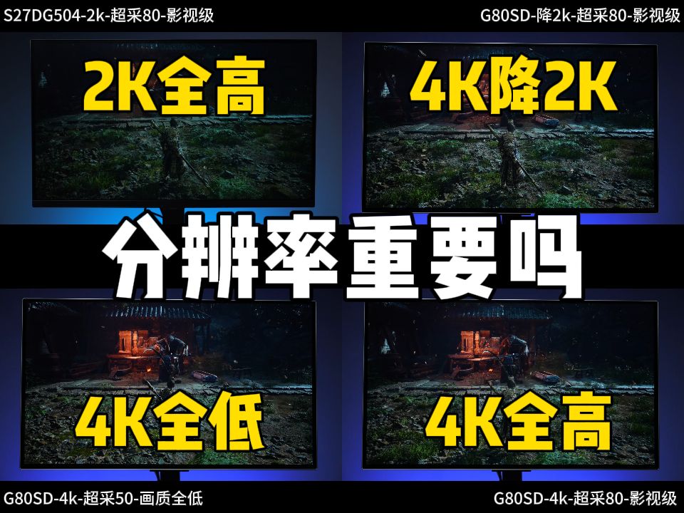 性能不足,优先选择分辨率还是画质呢?实测分辨率对于3A游戏的体验...