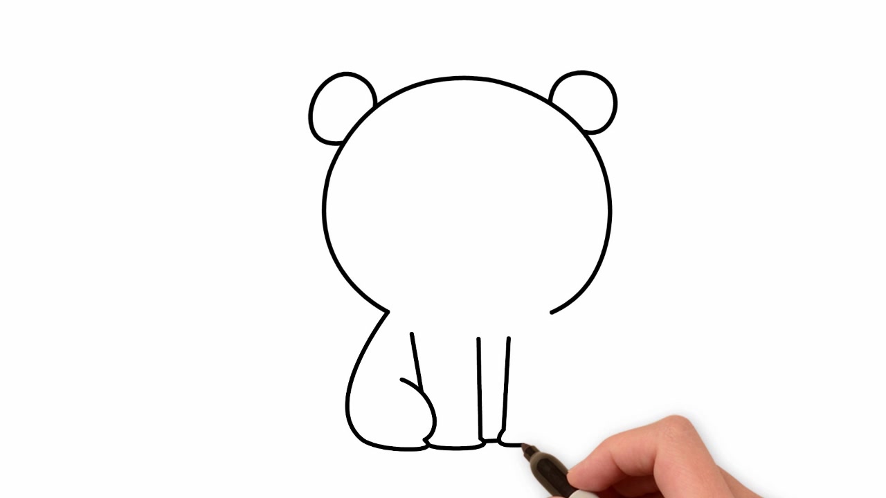 简笔画:教你超快又简单的画只威猛霸气的大老虎,一分钟学会