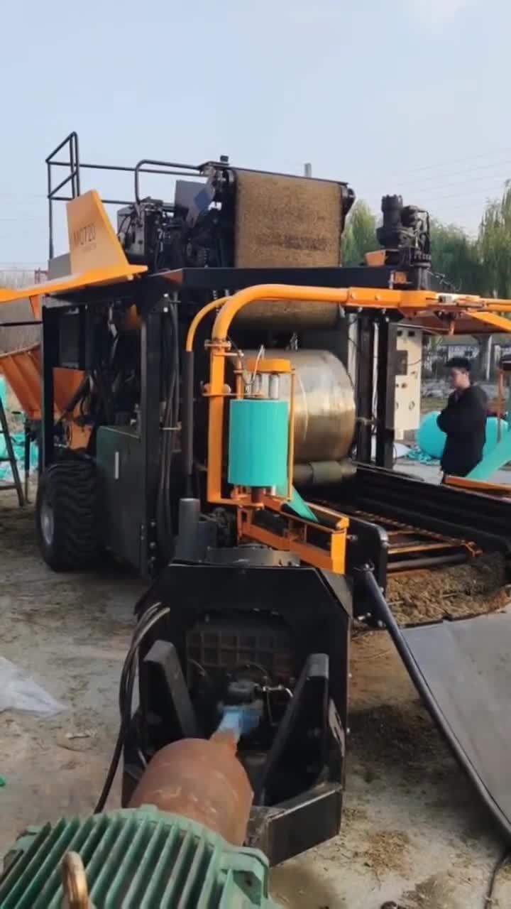 近距离感受全自动打捆包膜一体机效果,你觉得咋样?