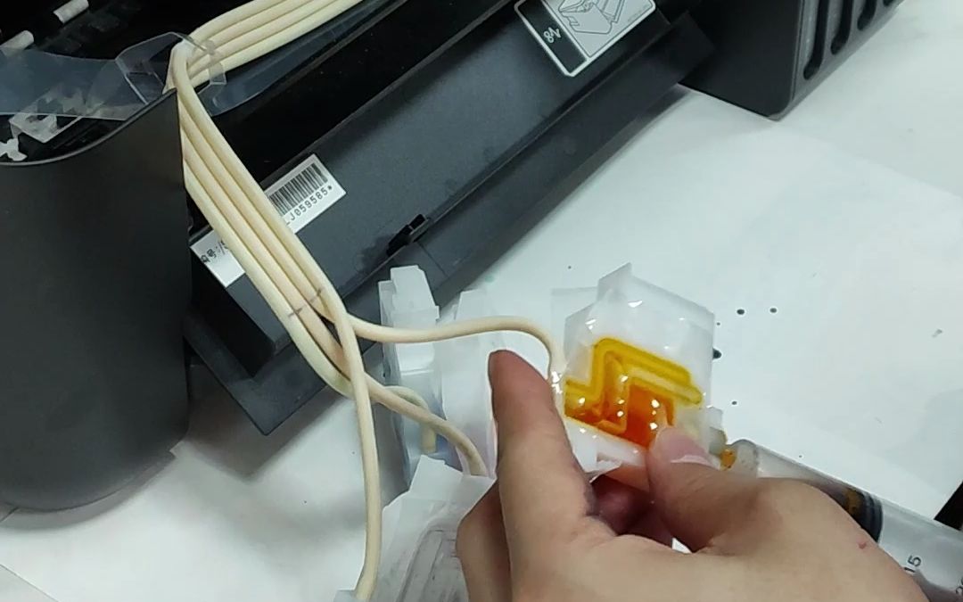 004墨仓染料墨水更换颜料墨水视频