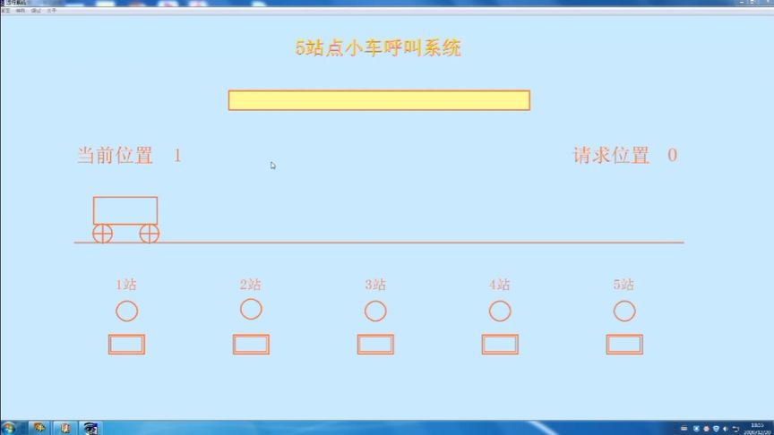 组态王5站点小车呼叫系统动画演示