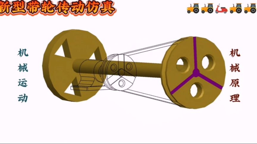 欢迎关注与评论!#新型带轮传动仿真