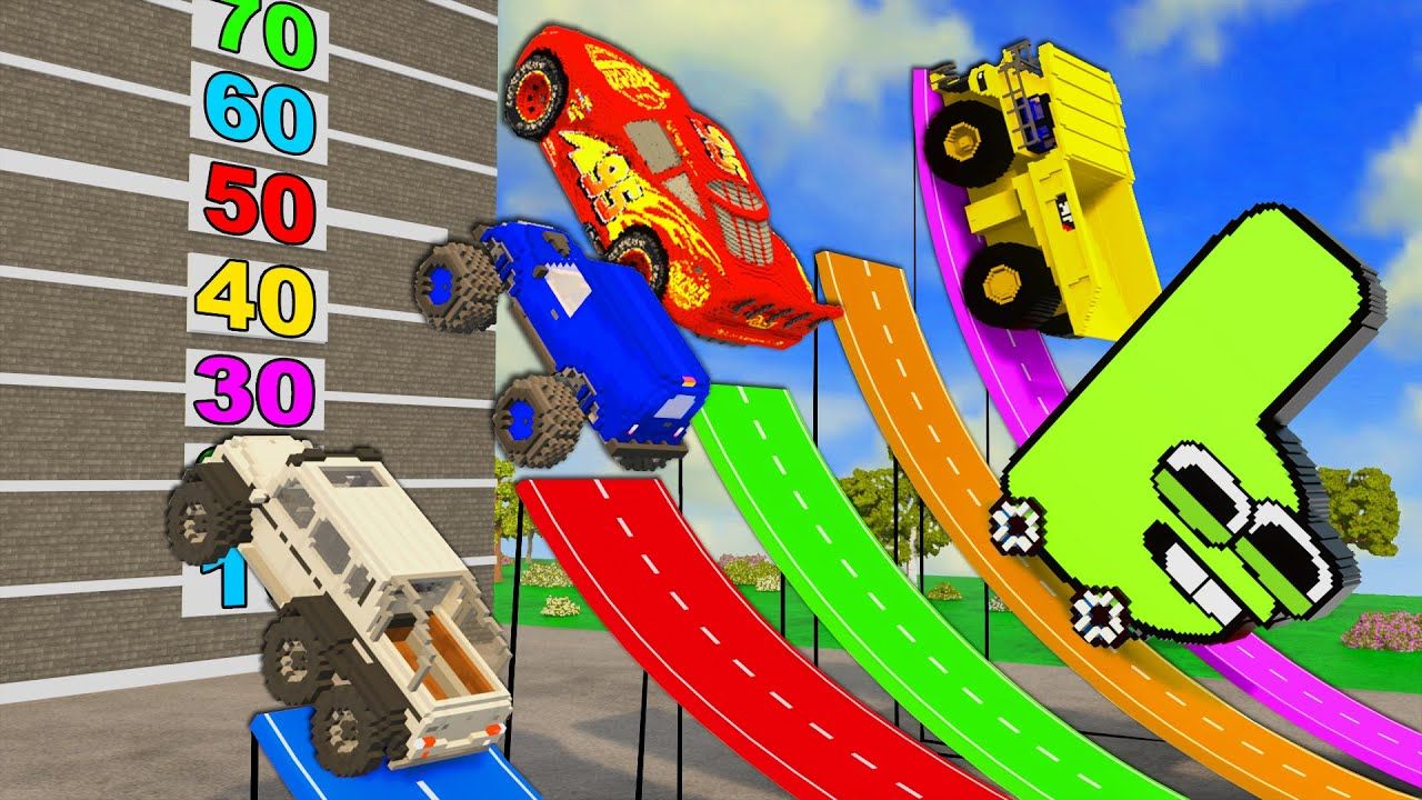 惊险赛道:汽车飞越十重坡道,究竟哪辆车能逆袭成功,登上巅峰?_单机...