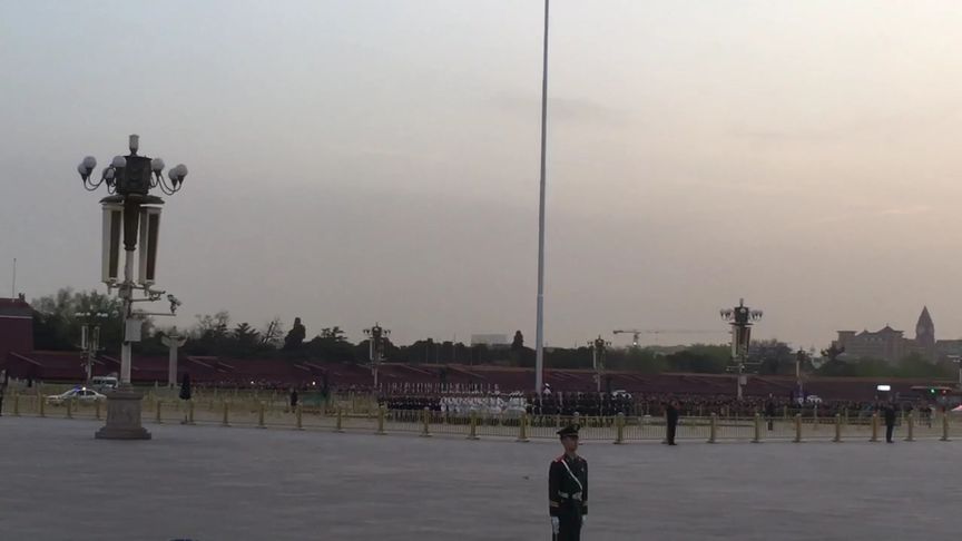 北京天安门升国旗仪式全过程