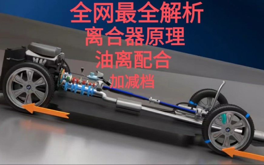 全网最全解析离合器结构及原理,半坡起步讲解,油离配合加减档