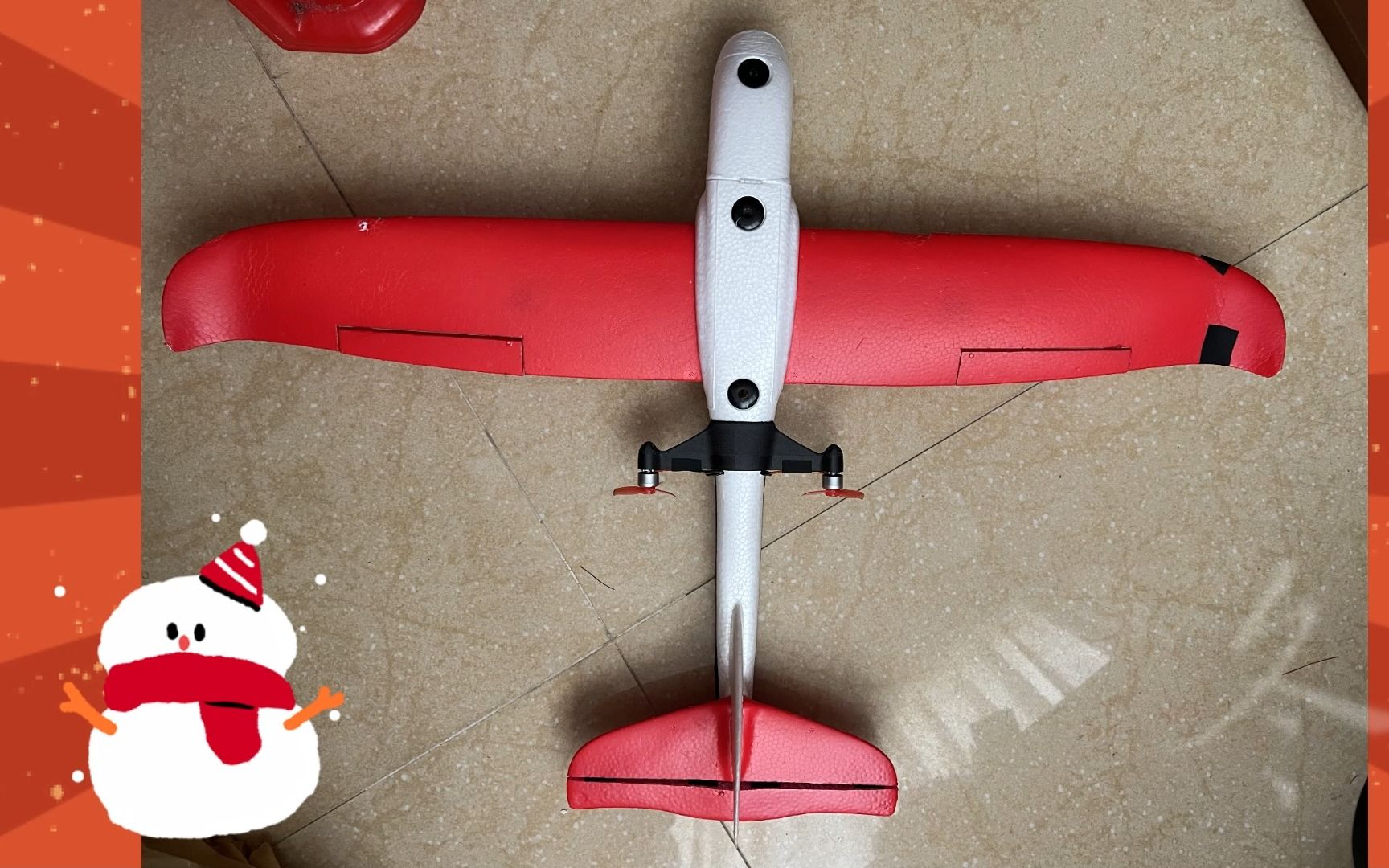 72厘米手抛机改双发1104遥控航模飞机