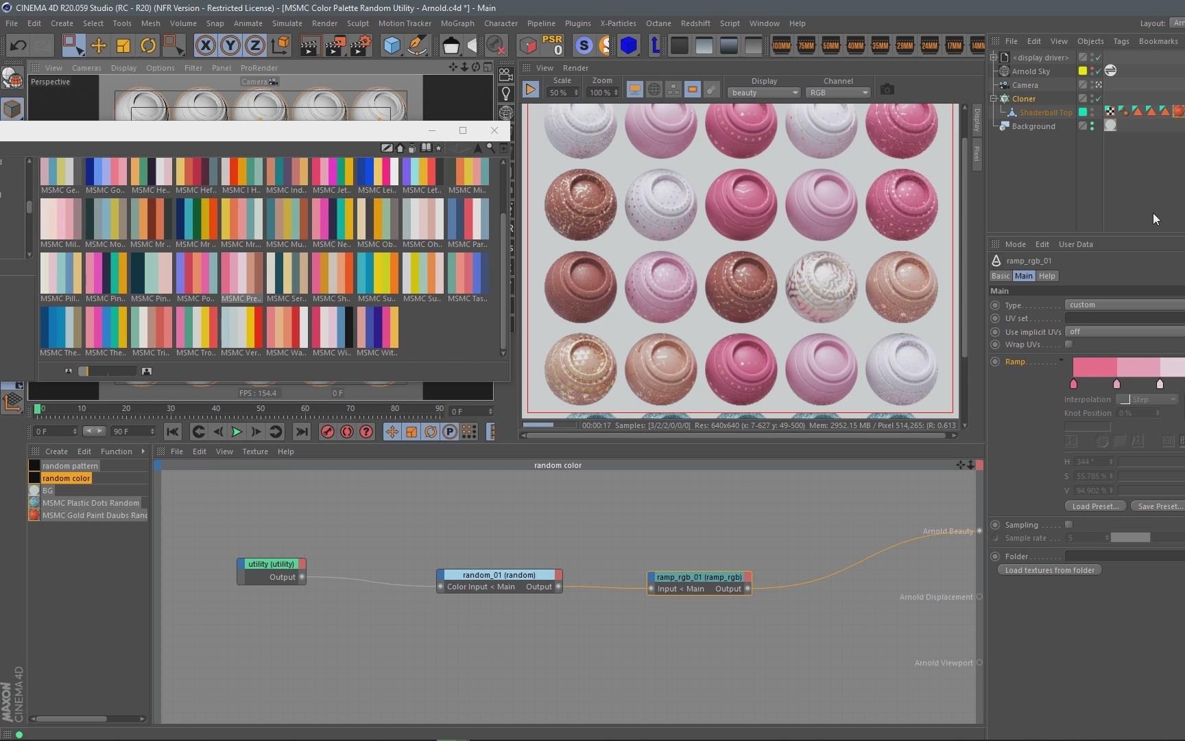 【C4D】灰猩猩GSG Arnold 材质使用教程(中英双字)