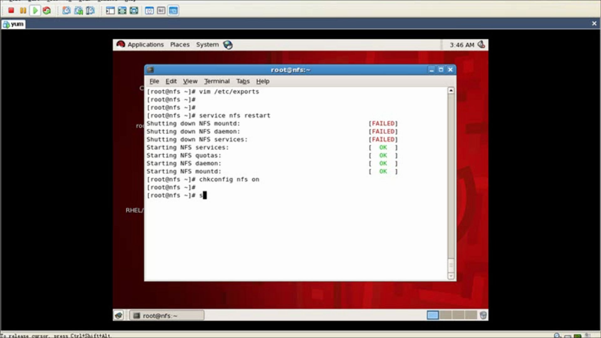【RHEL Linux】【服务器配置全程实录】配置NFS+NIS