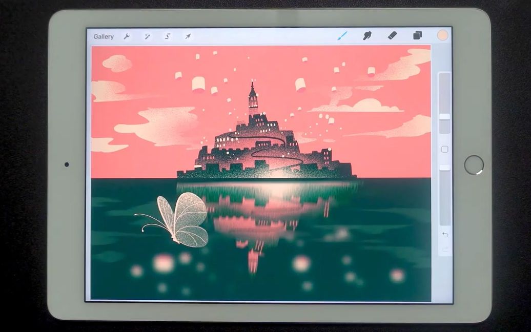 【iPad绘画】Procreate城堡绘制教程