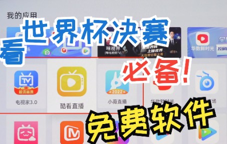投影、电视端,看世界杯决赛,必备软件!