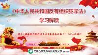 《中华人民共和国反有组织犯罪法》学习解读