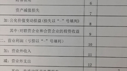 资产负债表和利润表之间的勾稽关系