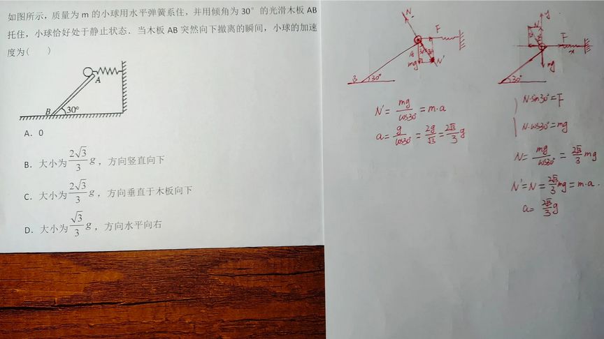 中学物理_高中_牛顿定律_受力分析牛二定律弹簧瞬时受力特点综合