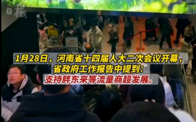 河南省政府工作报告|支持胖东来等流量商超发展