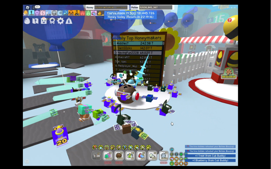 Roblox bee swarm simulator养蜂模拟器 蓝巢mega boost 19.5t honey