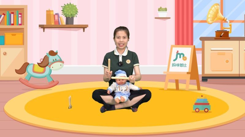 妈咪爸比baby课,小时钟和大时钟不同的声音