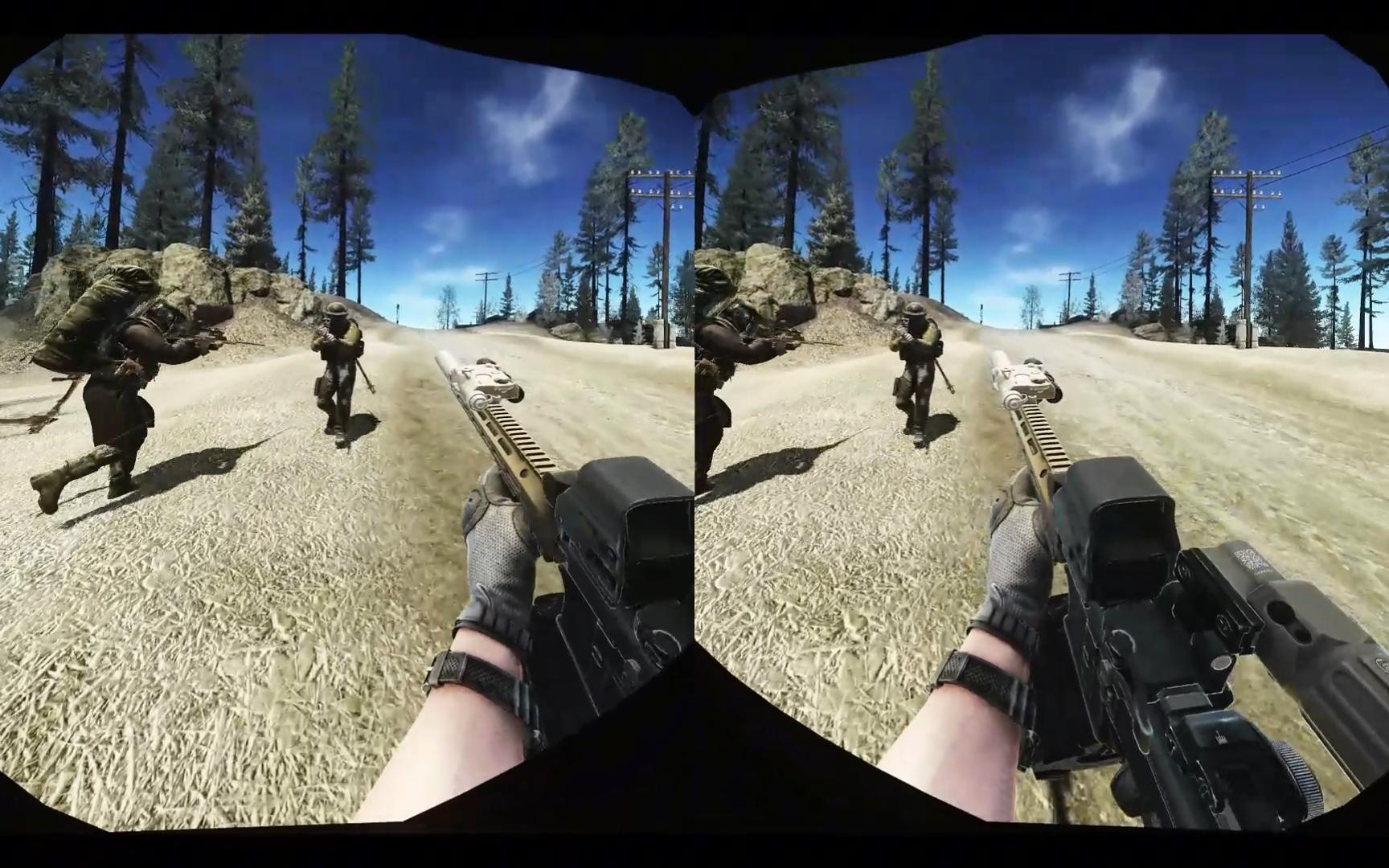 裸眼3D 左右分屏 VR体验逃离塔科夫离线版PVE联机 塔科夫VR版