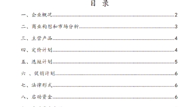 大学生创新创业大赛项目计划书(一)