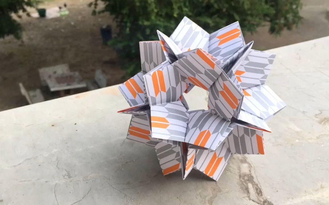 【 PrwOrigami】火炬折纸花球制作教程 Torch Kusudama