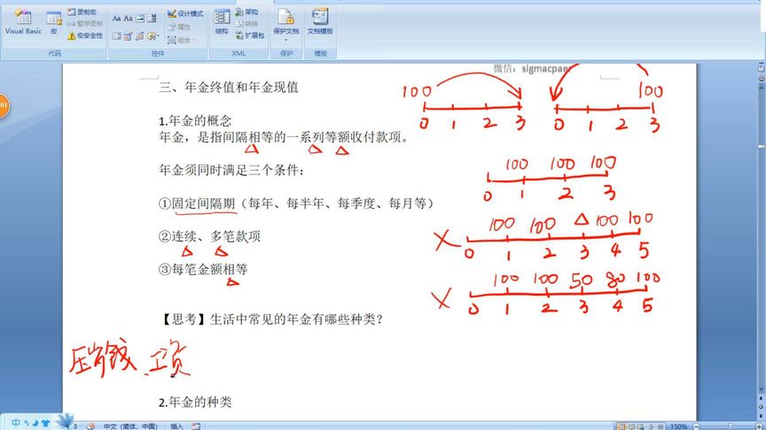货币时间价值2-年金种类,普通年金终值