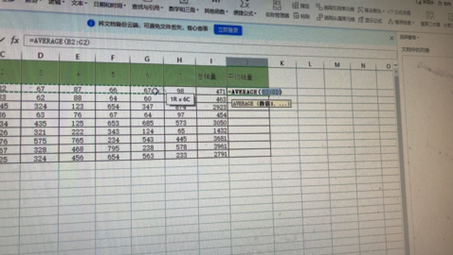 Excel操作技巧～计算水果销量的平均值及总和。