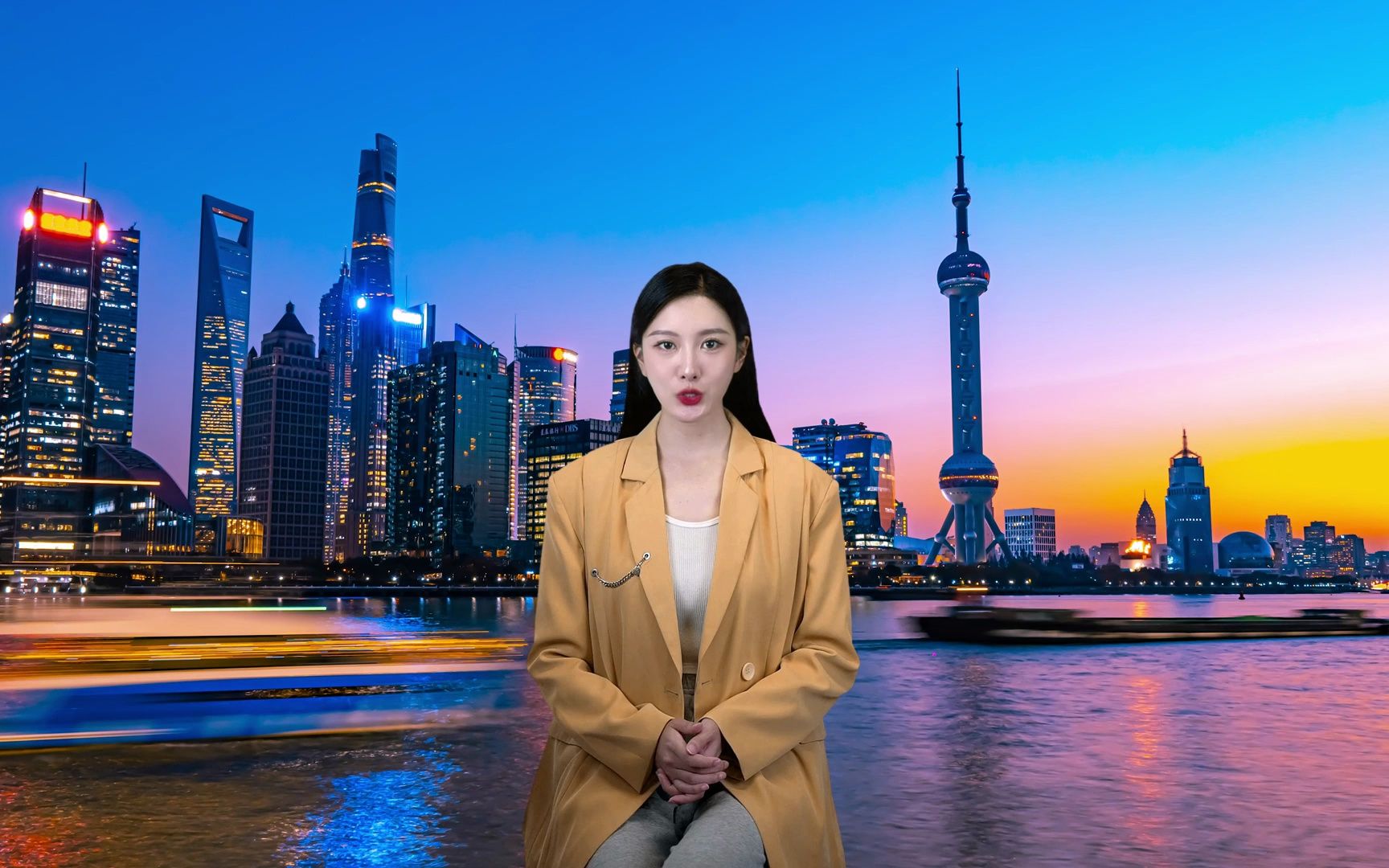 真人形象克隆数字人动态背景合成效果