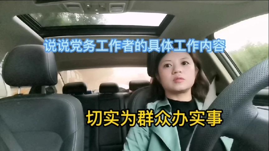 我的党务工作的具体内容,切实为群众办实事