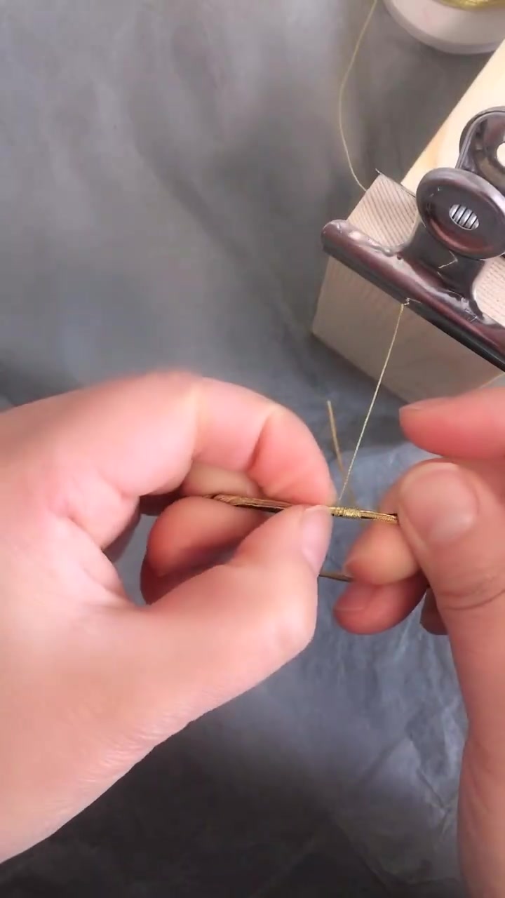 【编织】基础结绕线圈编绳怎么绕线圈手工编织_之前有过常规线圈的...