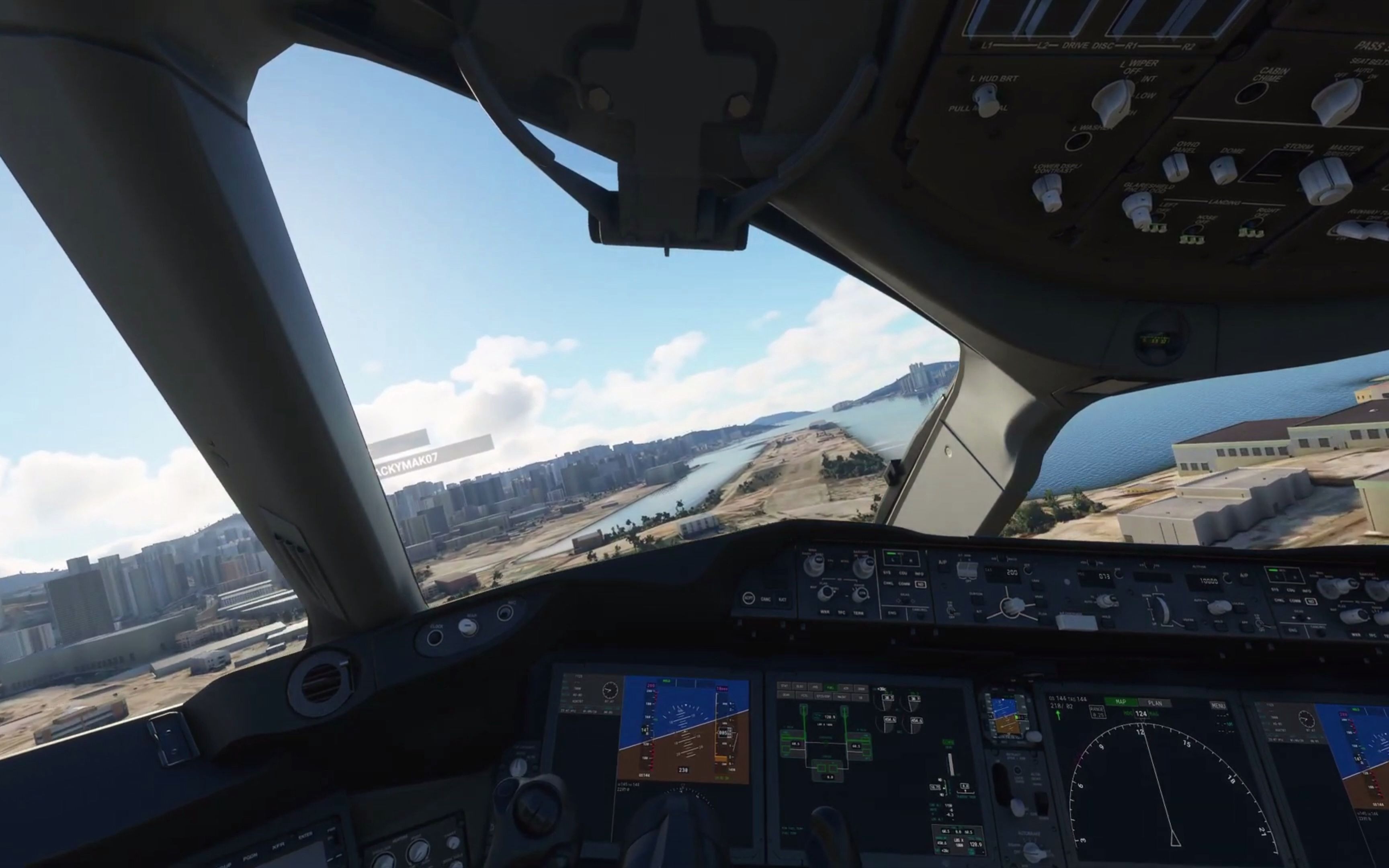 微软模拟飞行2020 | 落地废弃以后的香港启德机场 | 波音787篇 | 4K