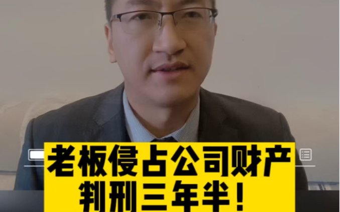 【刑事风险专题】老板侵占公司财产,涉职务侵占获刑