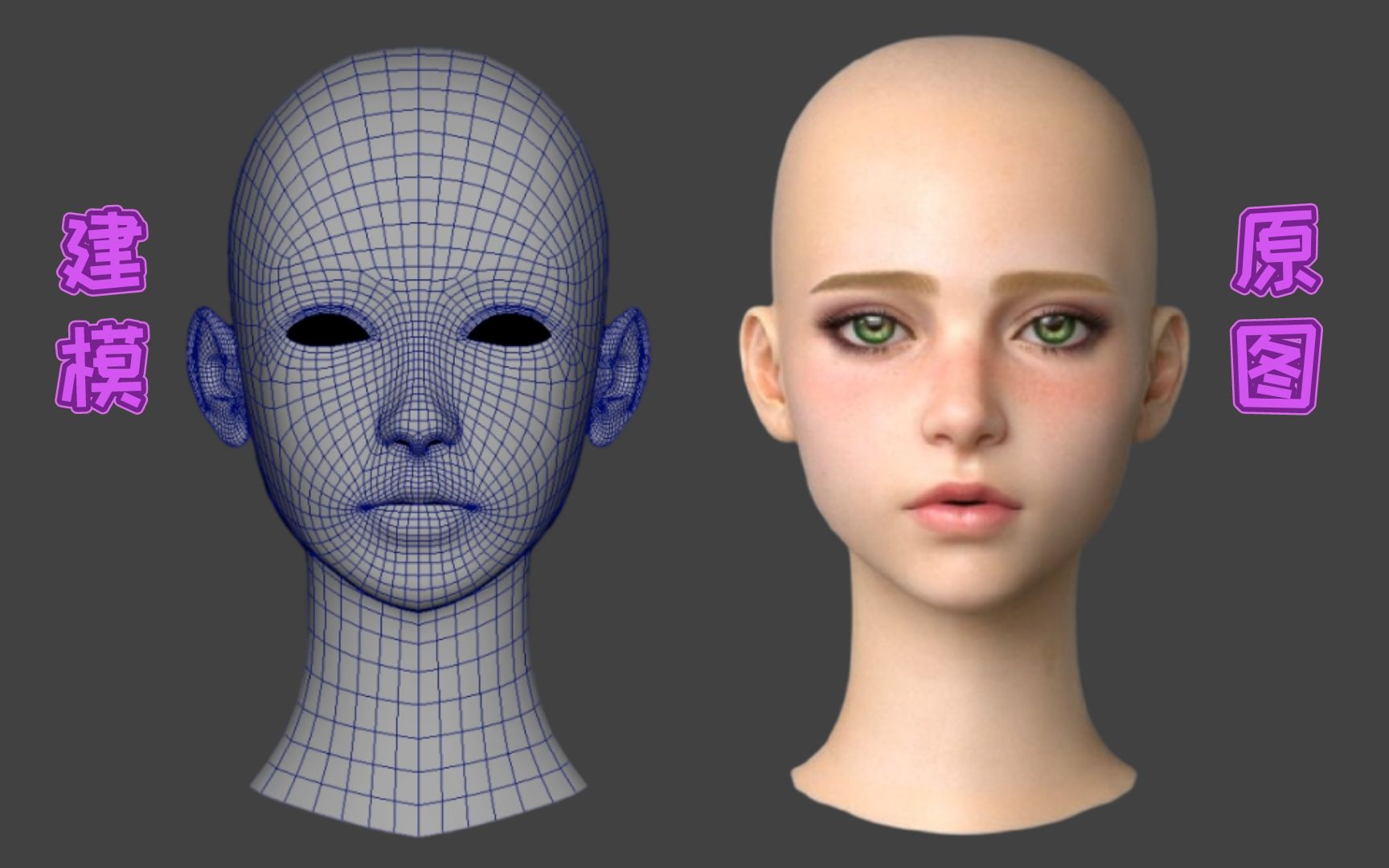 女孩子的逆袭,3D角色模型新手入门教程来啦!